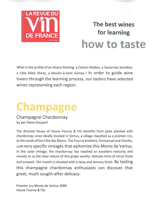 The Best Wines For Learning How to Taste - Champagne Veuve Fourny